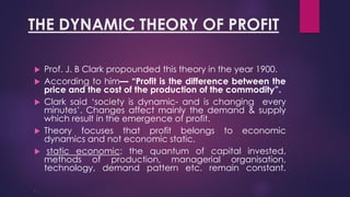 Profit and it's theories | PDF