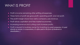 Profit and it's theories | PDF