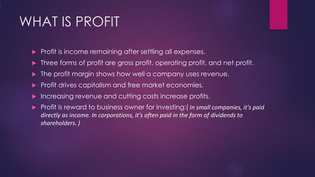 Profit and it's theories | PDF | Business Accounting & Finance | Business