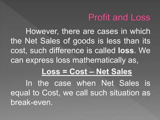 Profit and loss | PPTX