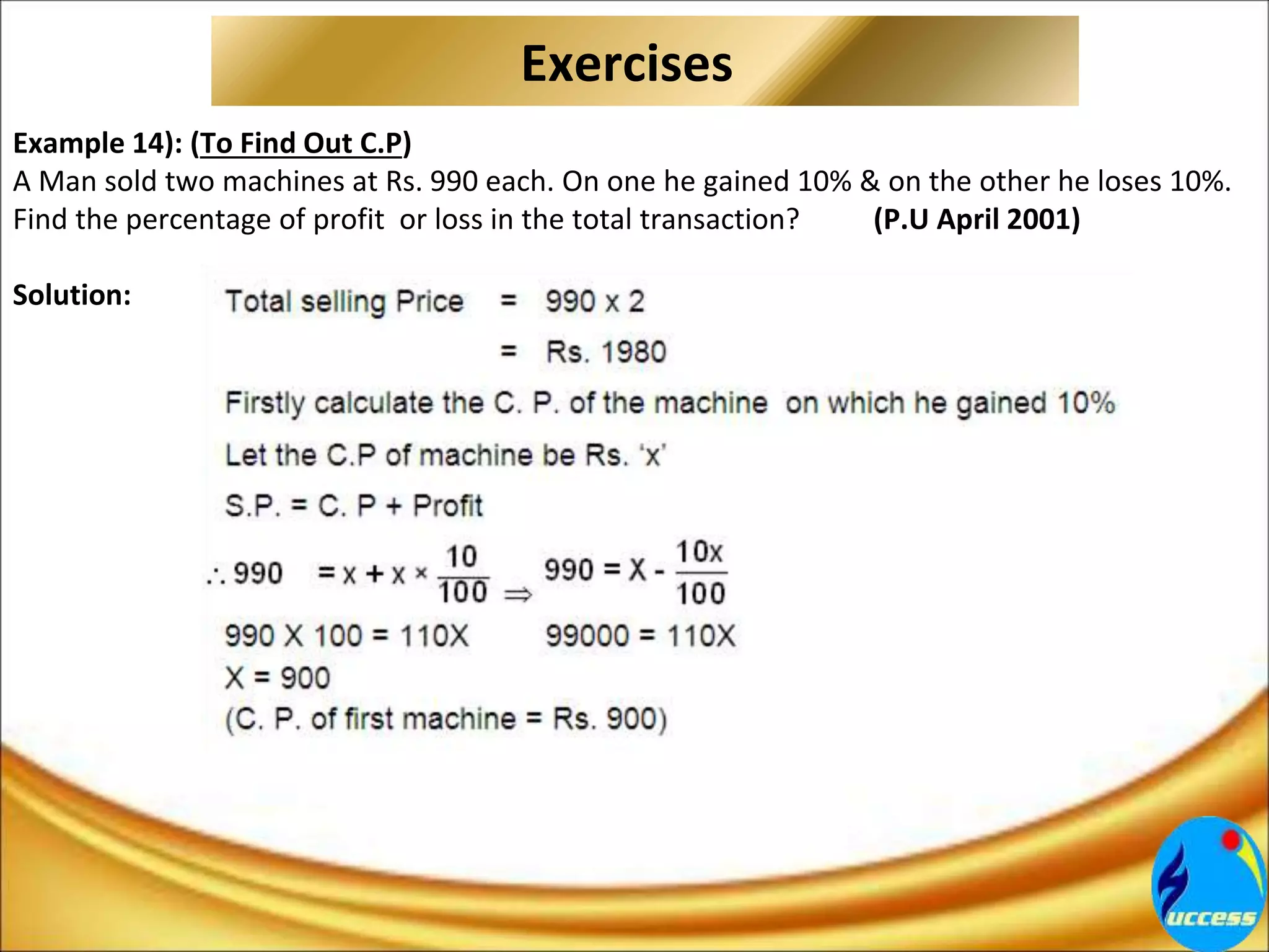 ProfitAndLoss class 7 | PPTX