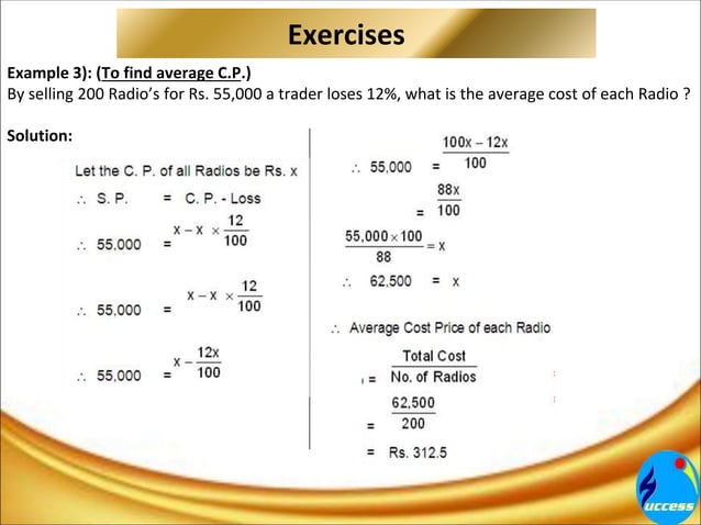 ProfitAndLoss class 7 | PPTX | Stocks and Bonds | Personal Investing
