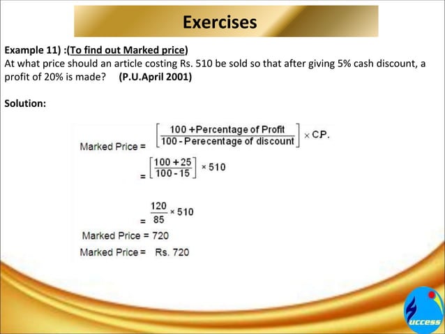 ProfitAndLoss class 7 | PPTX | Stocks and Bonds | Personal Investing