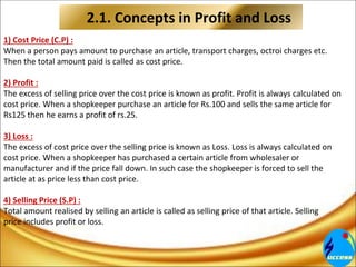 ProfitAndLoss class 7 | PPTX