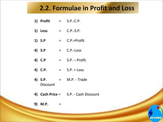 ProfitAndLoss class 7 | PPTX | Stocks and Bonds | Personal Investing