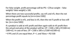 PROFIT AND LOSS general aptitude exams p | PPTX