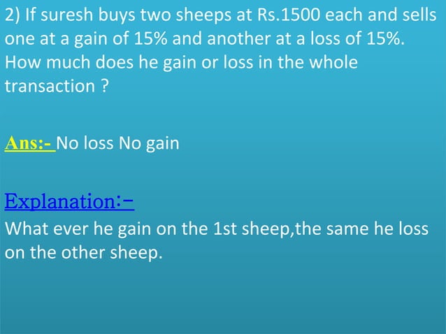Profit and loss aptitude questions and answers | PDF | Commodities ...