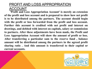 Profit and loss appropriation account | PPTX