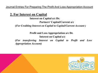 Profit and loss appropriation account | PPTX