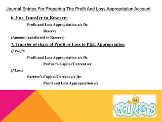 Profit and loss appropriation account | PPTX