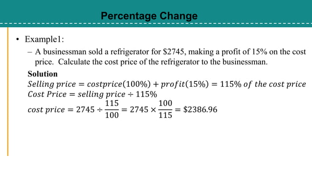 mathematics Profit and Loss slides pptx 1 | PPT