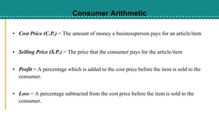 mathematics Profit and Loss slides pptx 1 | PPTX