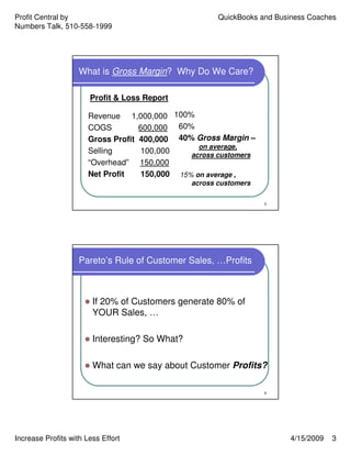Profit Central Handout | PDF