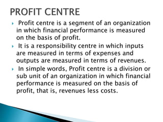 Profit centre | PPTX