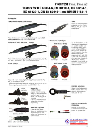 Data Teknis Gossen Metrawatt Installation Tester : PROFITEST PRIME ...