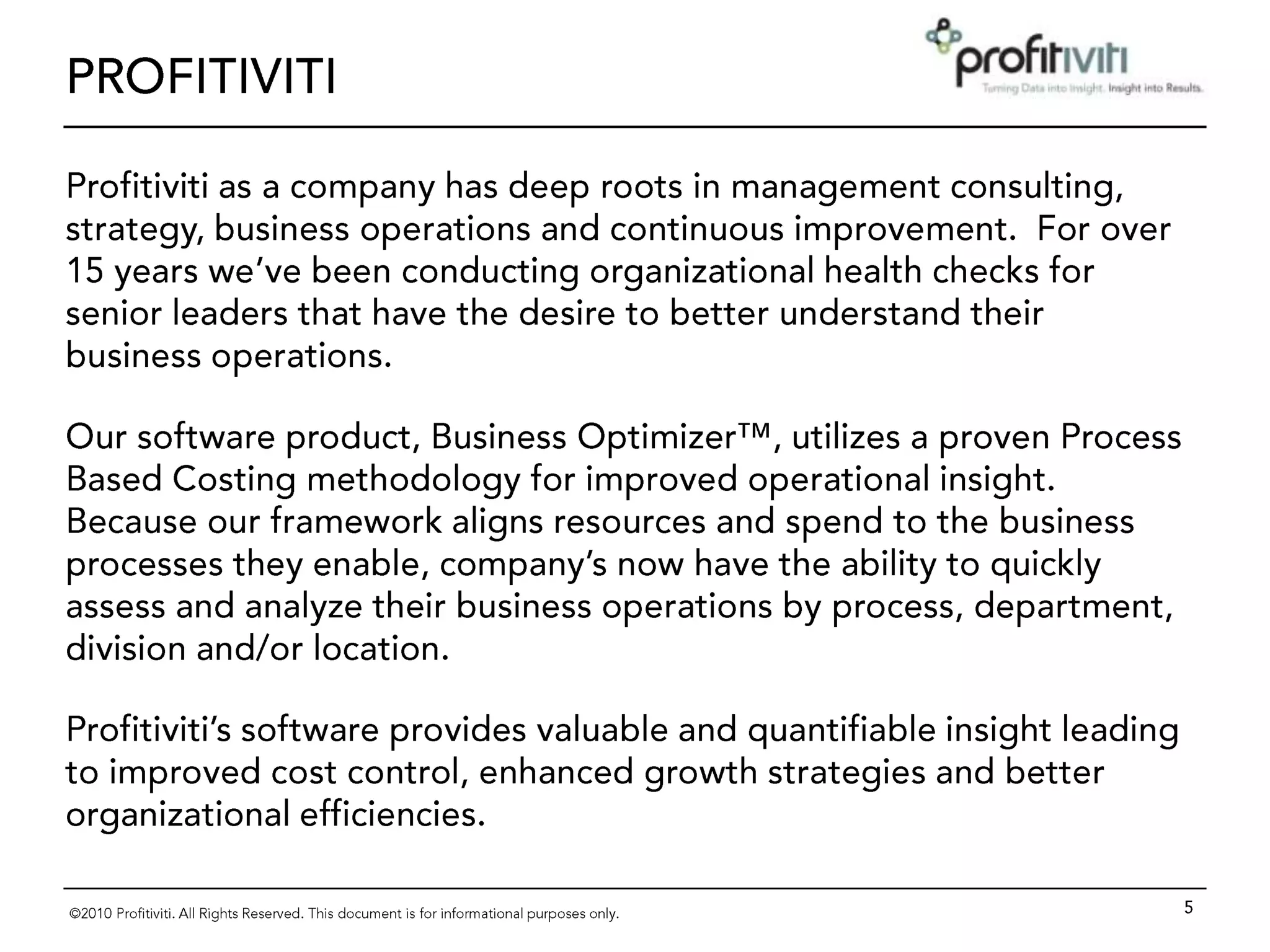 Profitiviti - New Product Development Case Study Example | PPTX