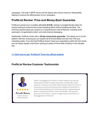 ProfitList Review-Honest Review!The Ultimate 8-in-1 Email Marketing ...