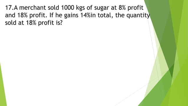 Profit, Loss and Discount.pptx (Aptitude Model Questions) | PPT | Free ...