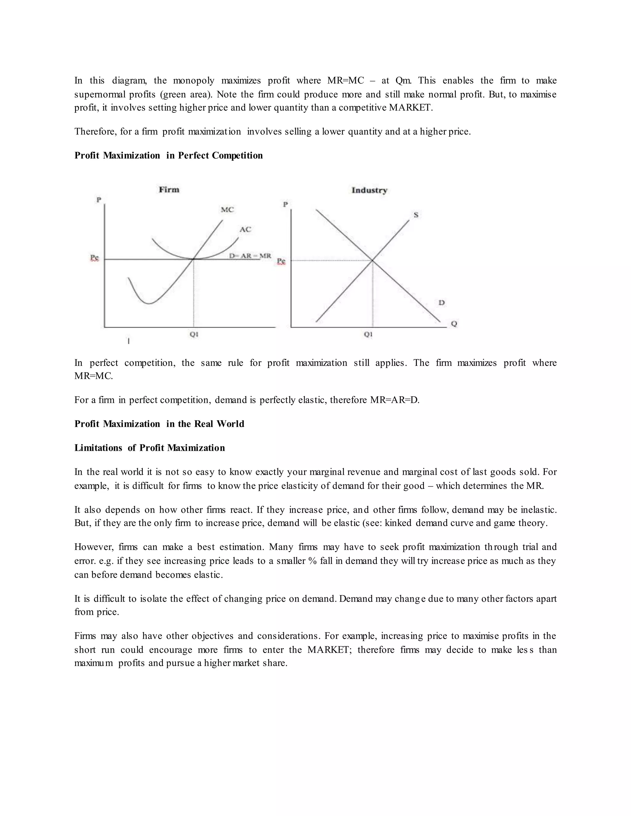 Profit management | DOCX | Stocks and Bonds | Personal Investing