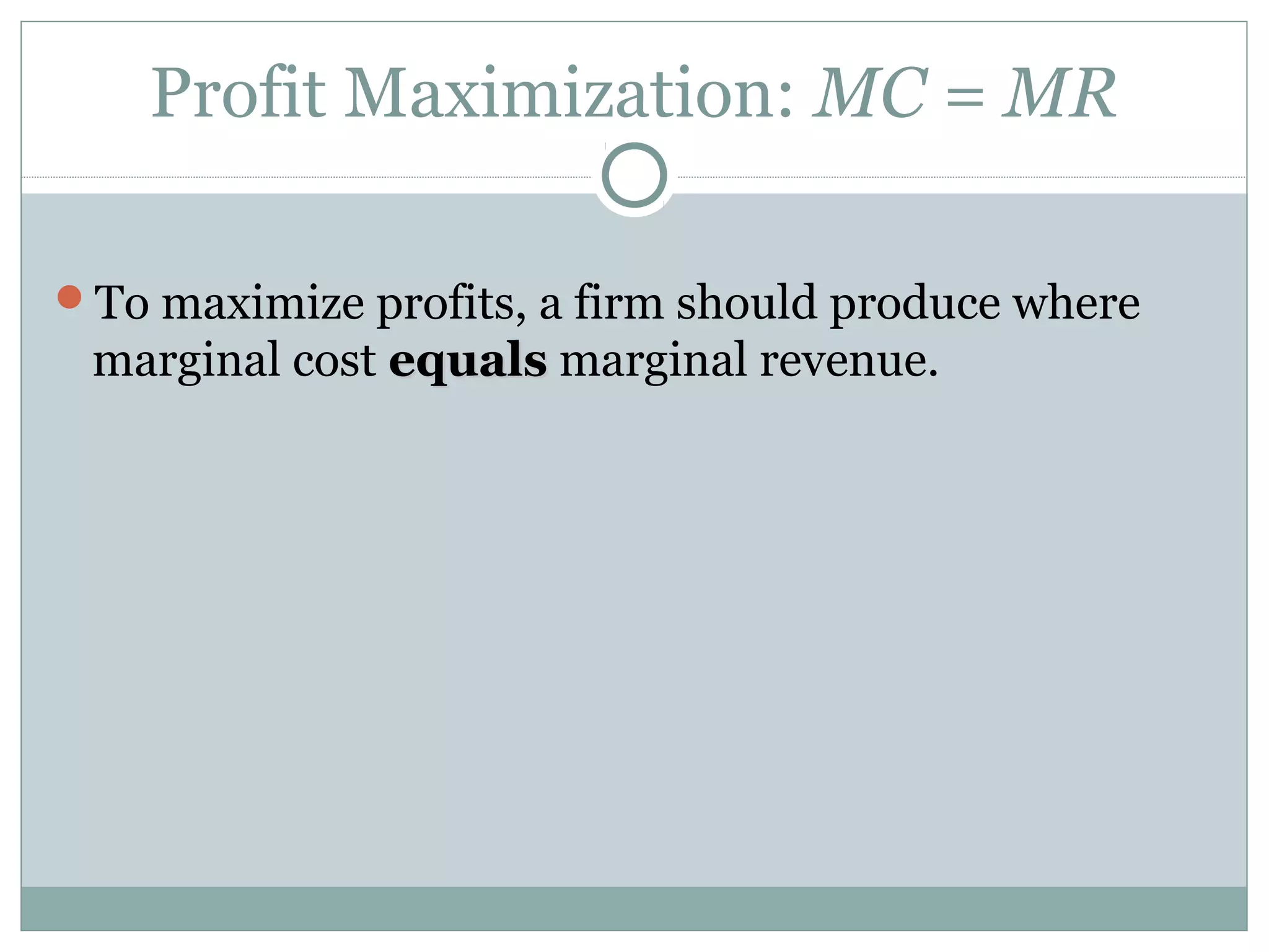 Profit Maximization | PPT