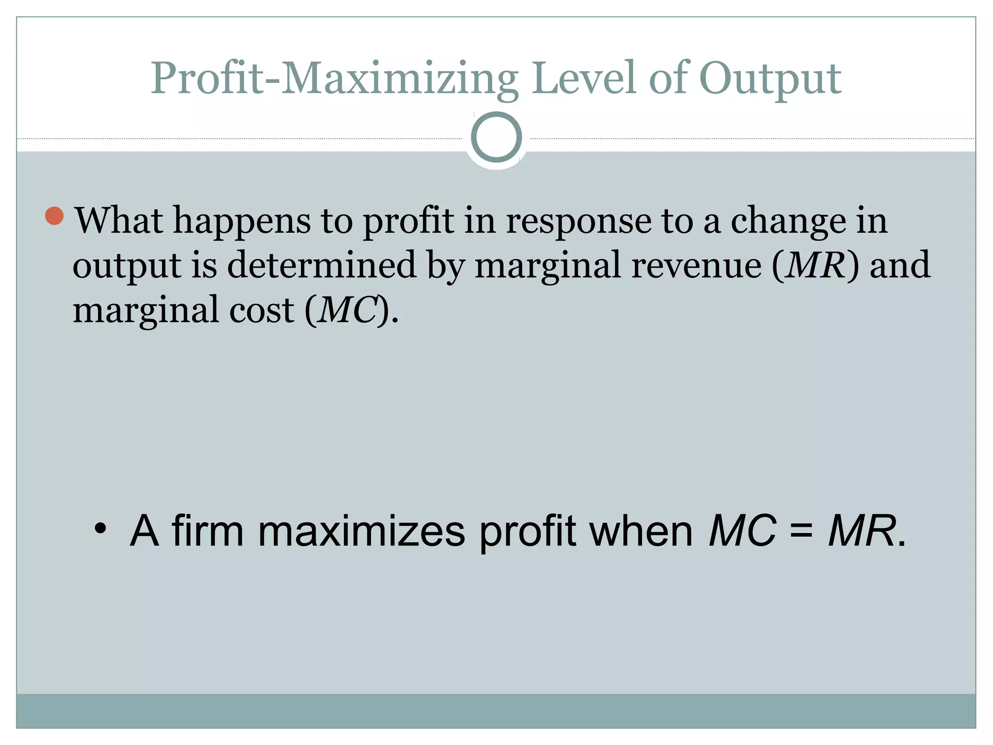 Profit Maximization | PPT