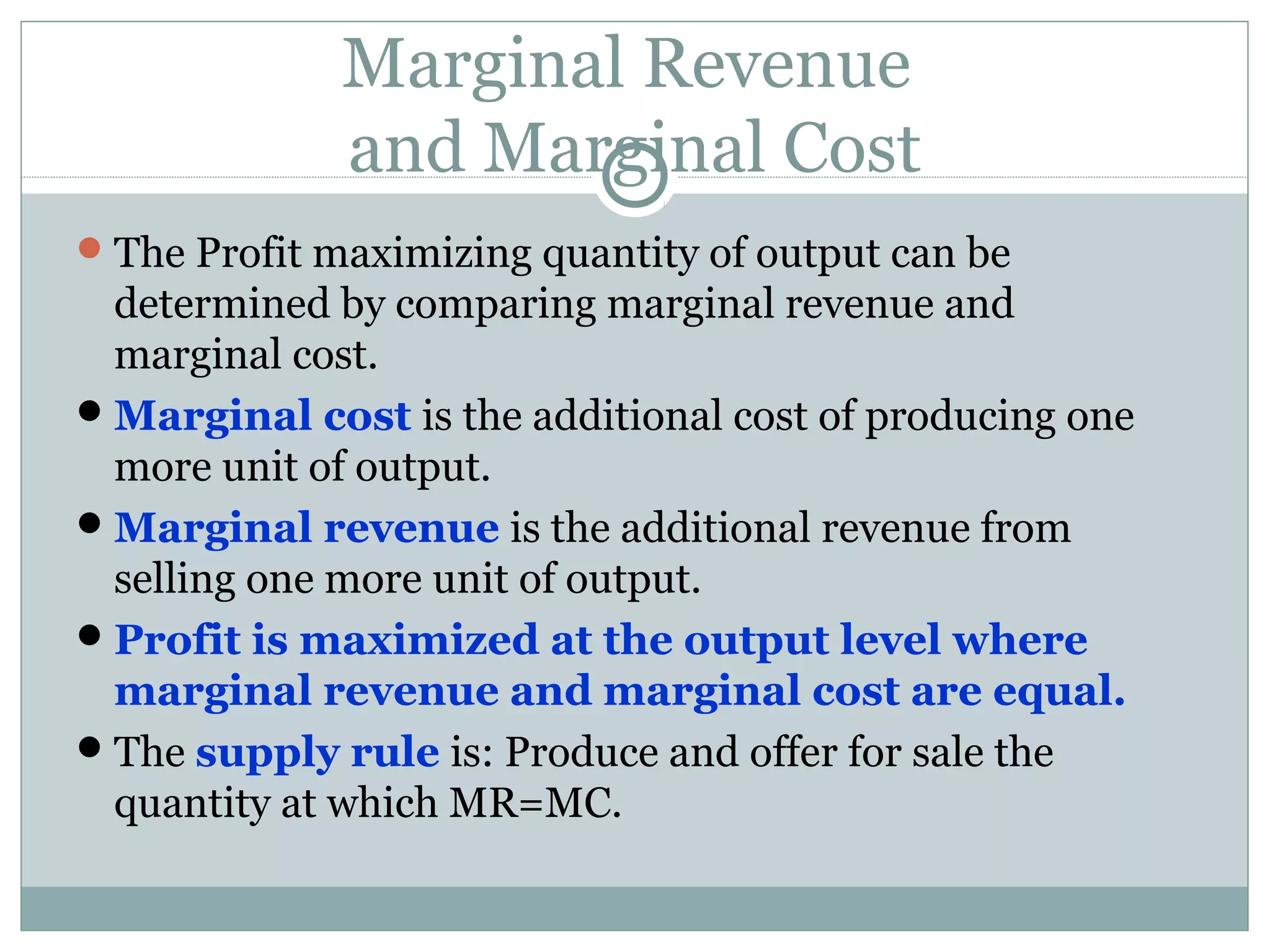 Profit Maximization | PPT
