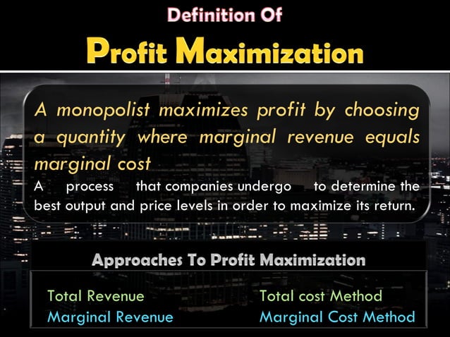 Profit maximization | PPT
