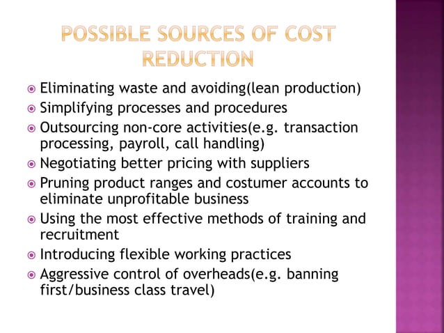 Profit Maximization And Cost Minimization Pptx Business Business