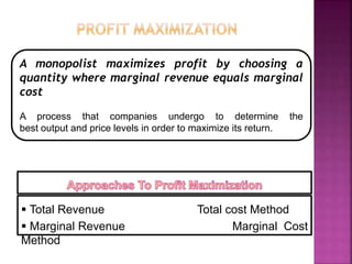 Profit maximization and Cost Minimization | PPTX