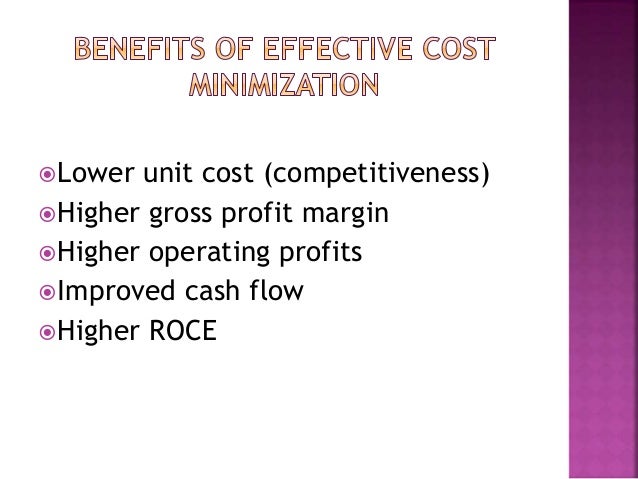 Profit Maximization And Cost Minimization