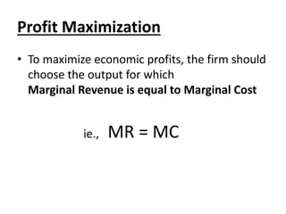 Profit maximization | PPTX