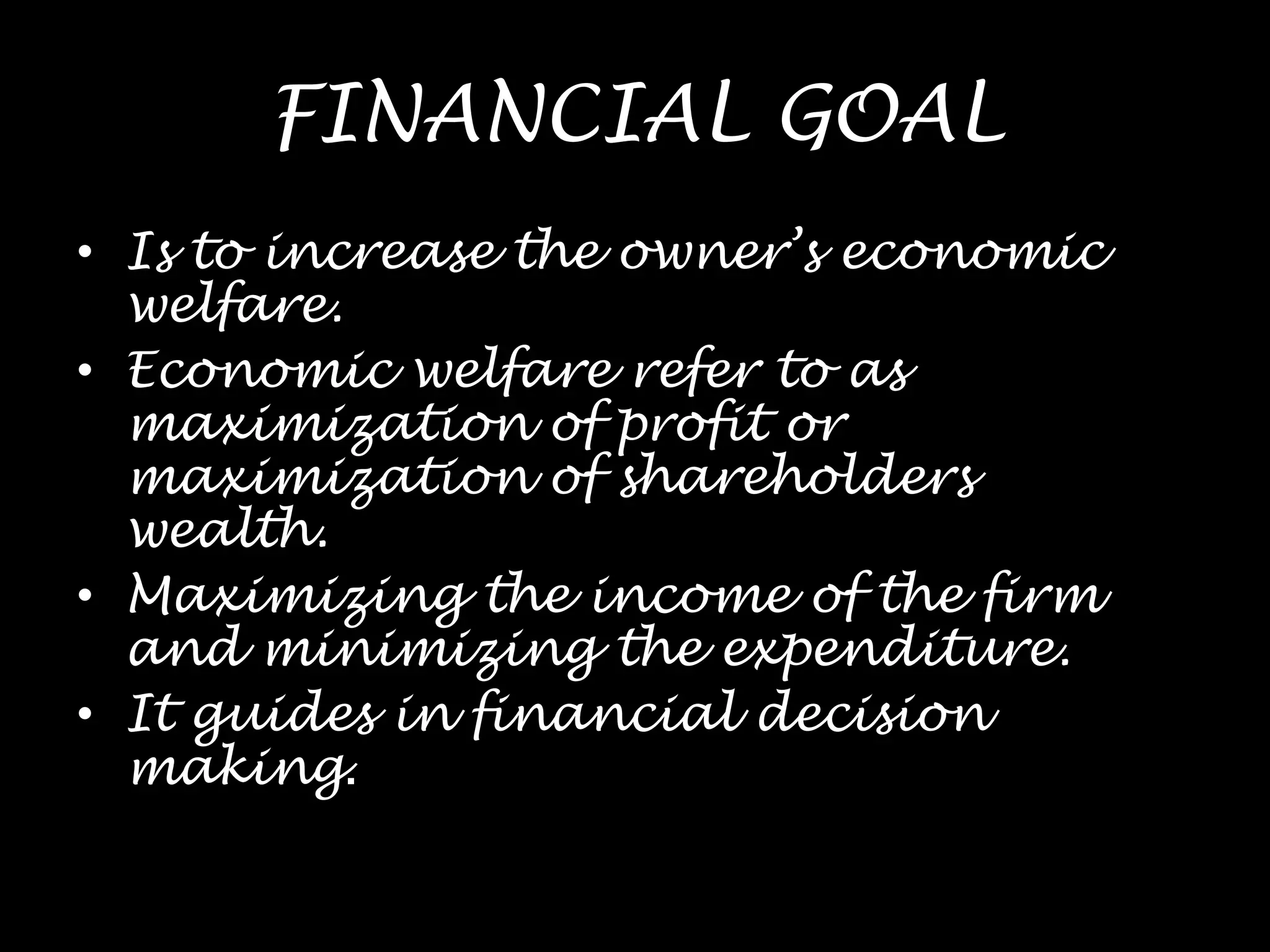 Profit maximization verses wealth maximization | PPTX