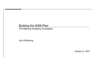 Profit plan kick off | PPT