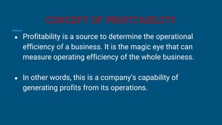 Profit planning & profitability management | PPTX