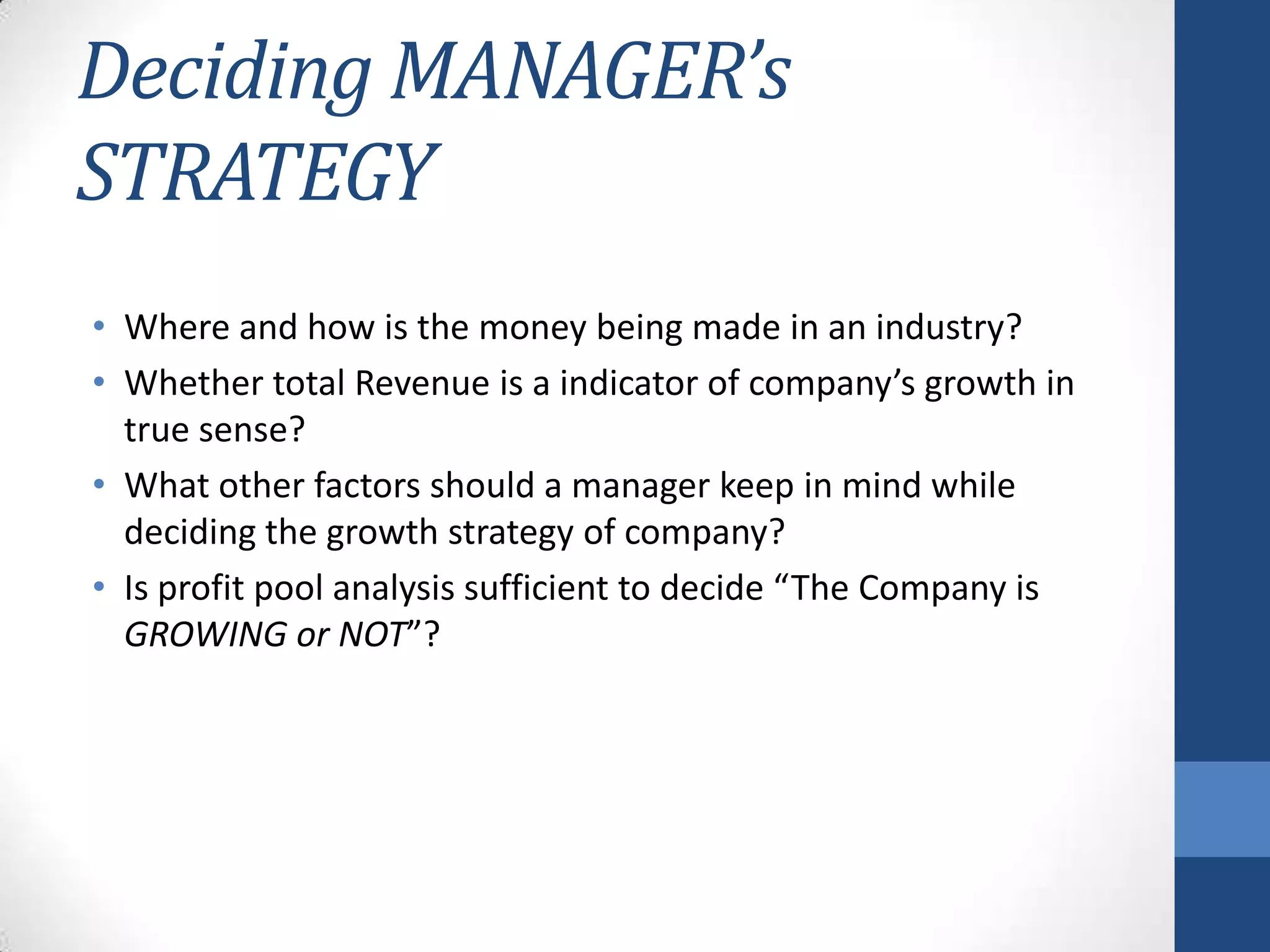 Profit pools: Profit Vs Total Revenue | PPTX