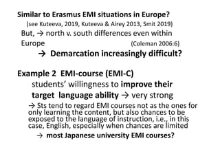 ‘CLIL and EMI in the Japanese context –Is clear demarcation possible ...