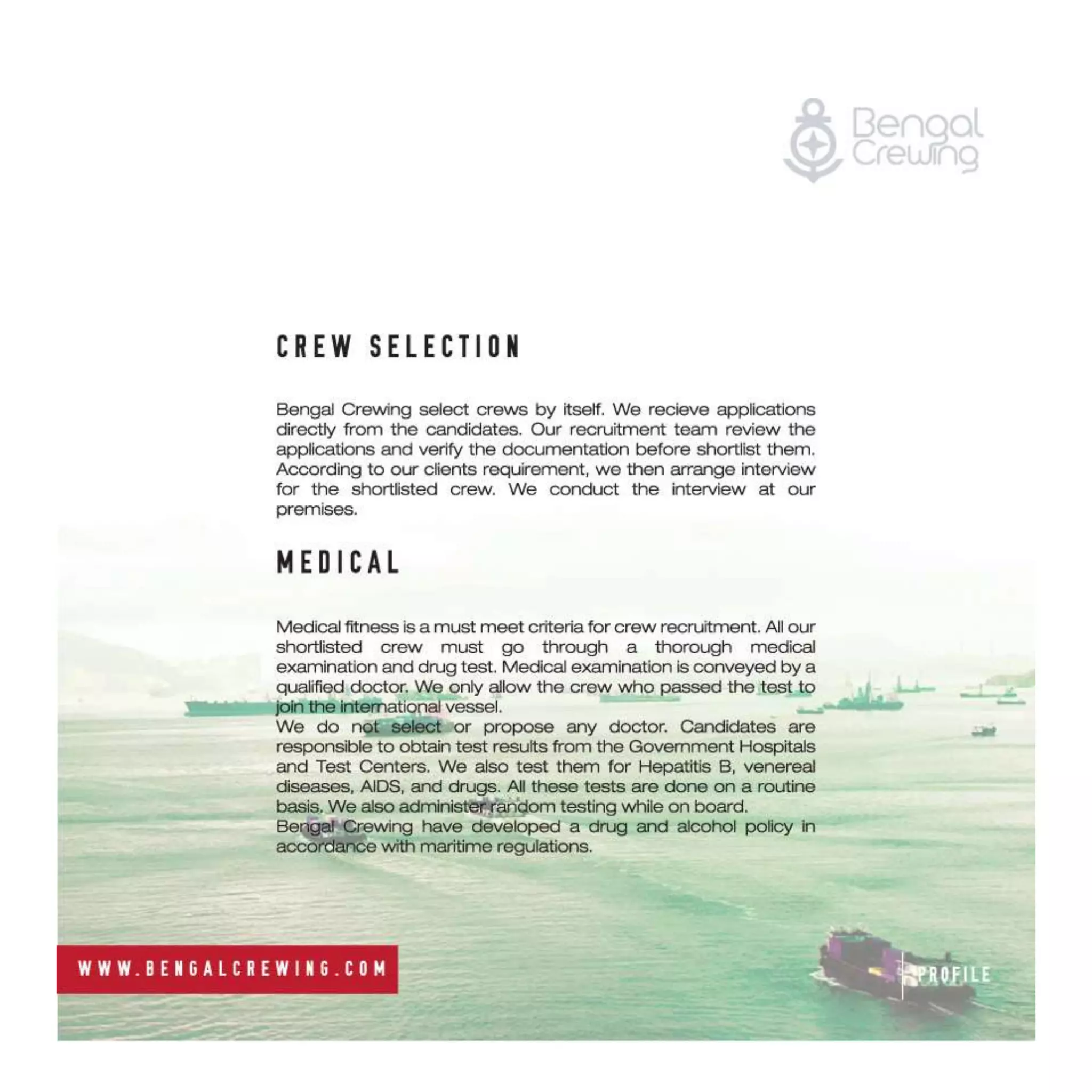 Crew Manning Agency- Bengal Crewing Profile | PDF