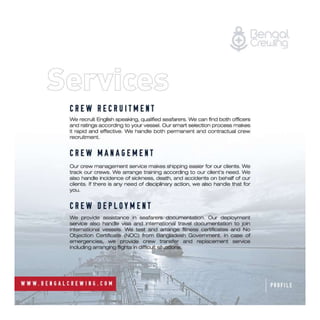 Crew Manning Agency- Bengal Crewing Profile | PDF
