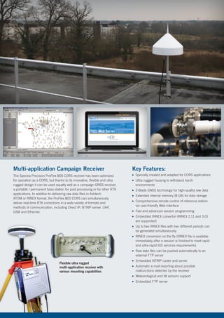 Ready Base Station Spectra Pro flex 800cors Call 08211 | PDF