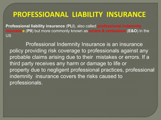 Professional liability insurance | PPTX