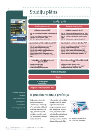 RTU maģistra profesionālo studiju programma "Informācijas tehnoloģija ...