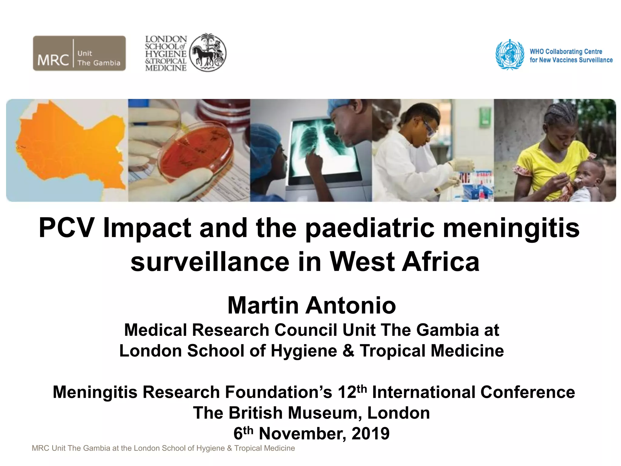 Prof Martin Antonio @ MRF's Meningitis and Septicaemia 2019 | PDF