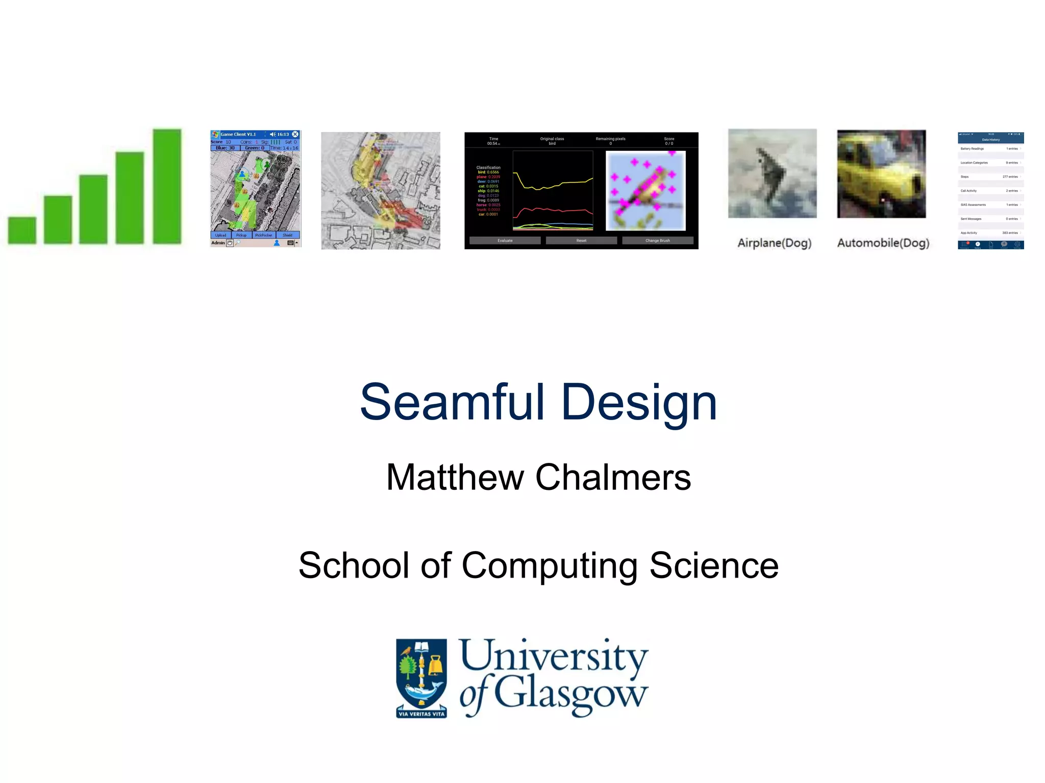 DOTI North - Data and Design; Prof Matthew Chalmers | PPT