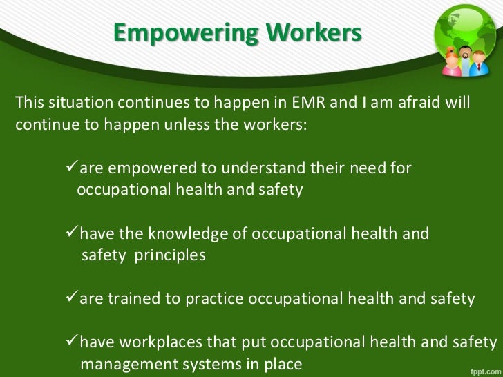 Empowering workers through occupational health and safety training, t…