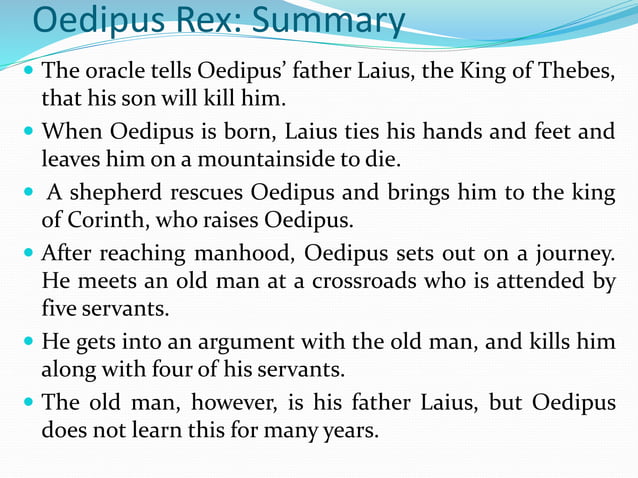 Sophocles' Oedipus Rex- Part-1 | PPT