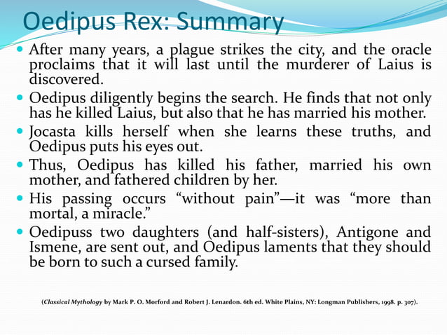 Sophocles' Oedipus Rex- Part-1 | PPT