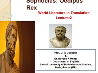 Sophocles' Oedipus Rex- Part-2 | PPT
