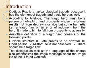 Sophocles' Oedipus Rex- Part-2 | PPT