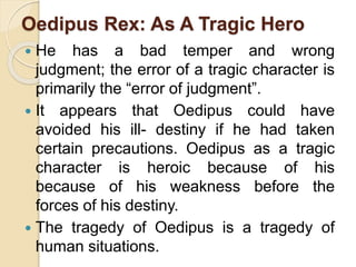 Sophocles' Oedipus Rex- Part-2 | PPT