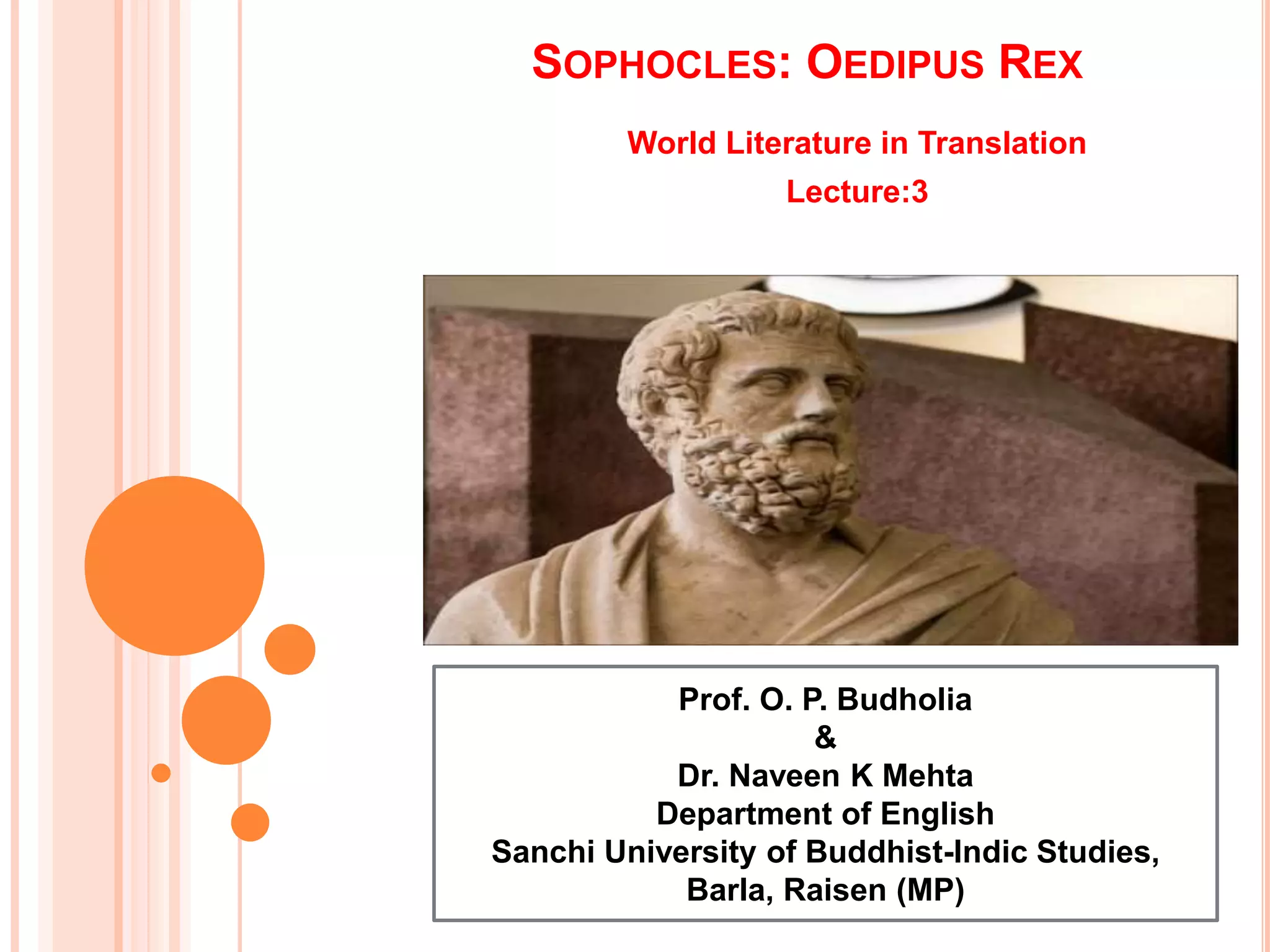 Sophocles' Oedipus Rex-Part-3 | PPT | Christianity | Religion ...
